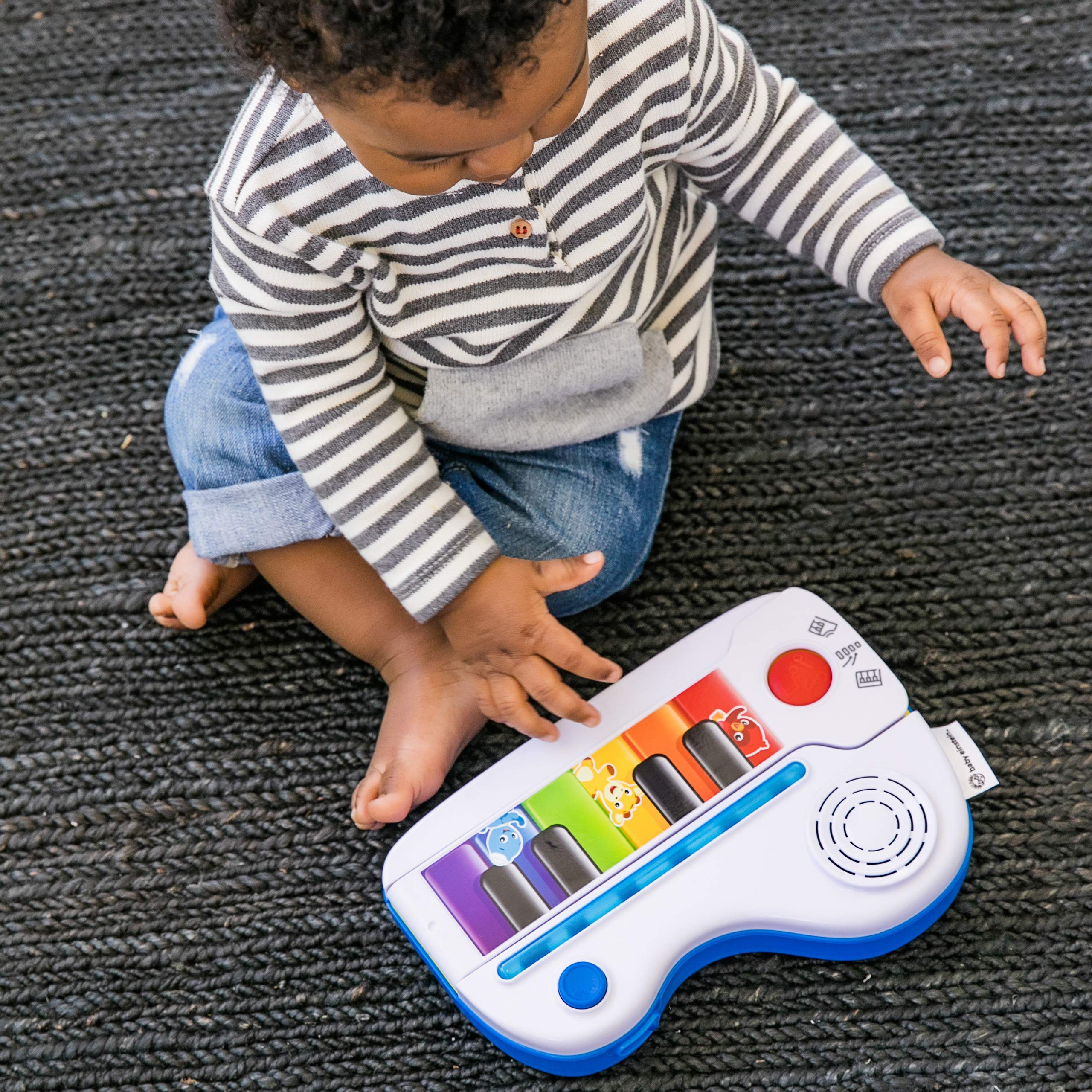 Baby Einstein Flip & Riff Keytar Musical Guitar and Piano Toddler Toy with Lights and Melodies, Ages 12 months and up