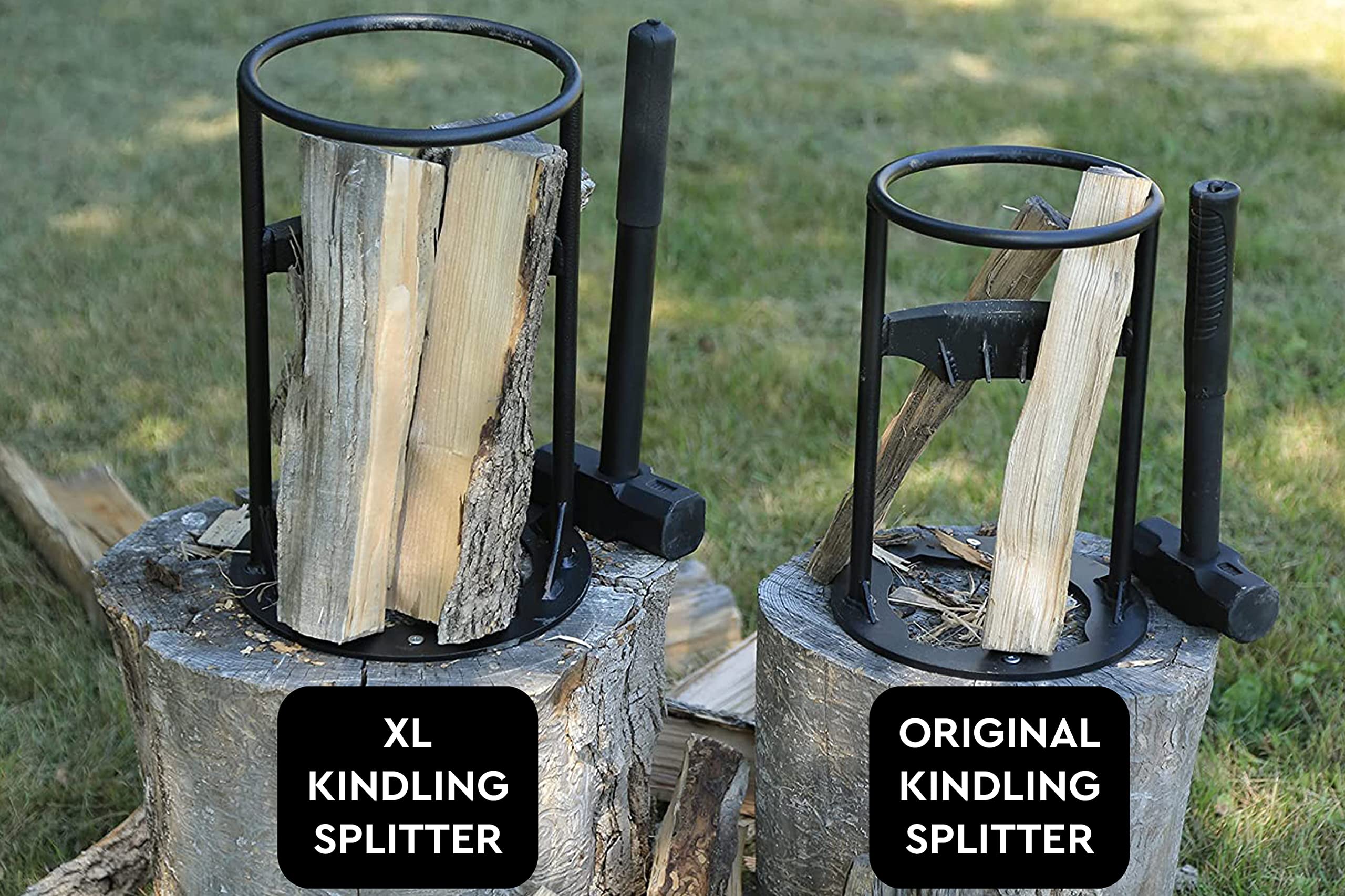 Blue Home XL Kindling Splitter β with 5.5 Lbs Sledge Hammer β Easy Portability β Manual Log Splitter (XL Kindling Splitter)