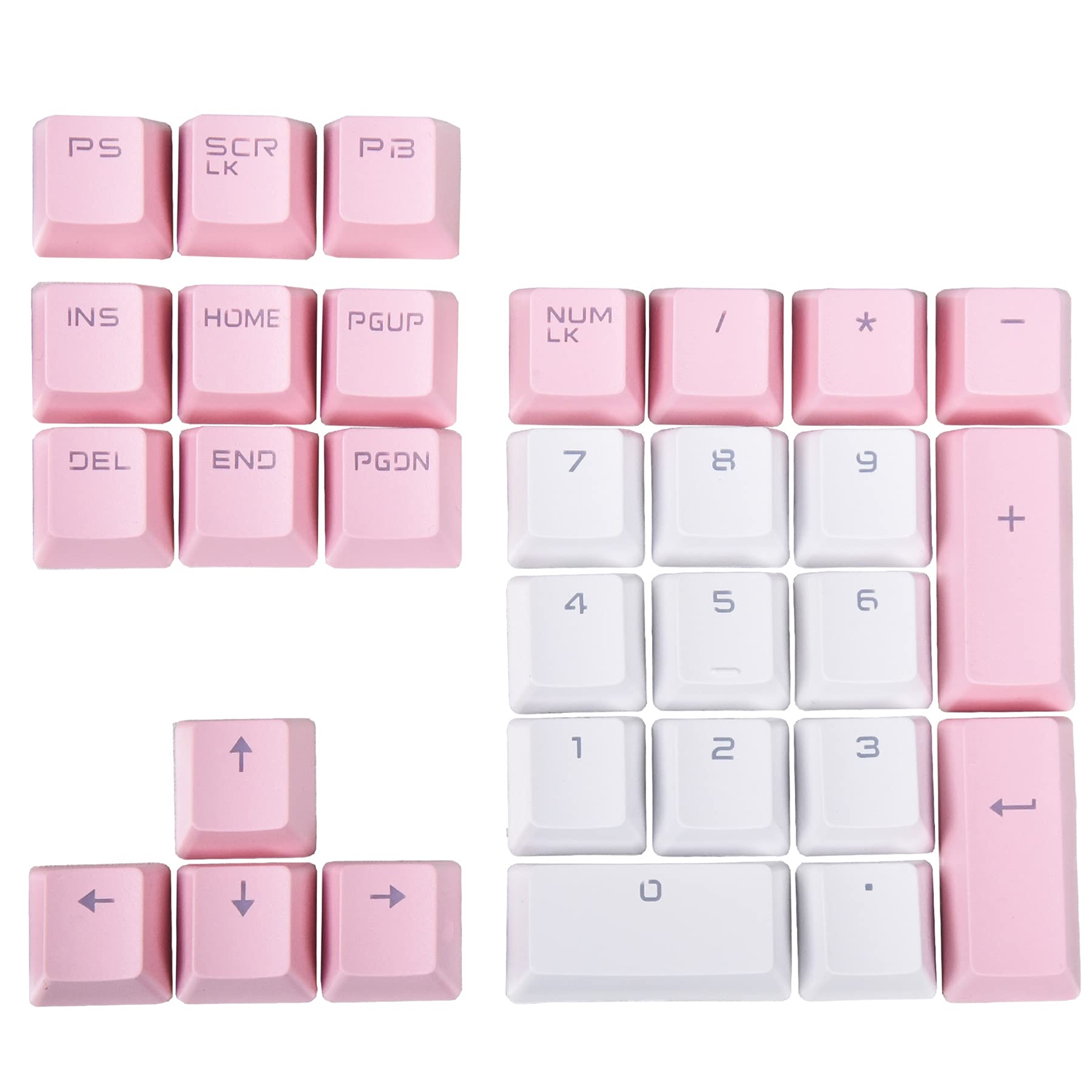 Mechanical Keycaps, Geyes Doubleshot PBT Backlit Keycaps with Cherry MX Switches and Clones OEM Profile 104 Keys PBT Keycaps for 104/87/61 Mechanical Keyboard PC Gaming Keyboard,White Blue Keycaps