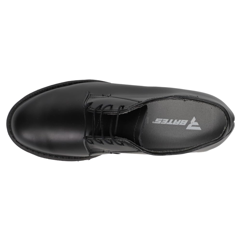 Bates Women's Leather Uniform Oxford Shoes Black 10.5 W