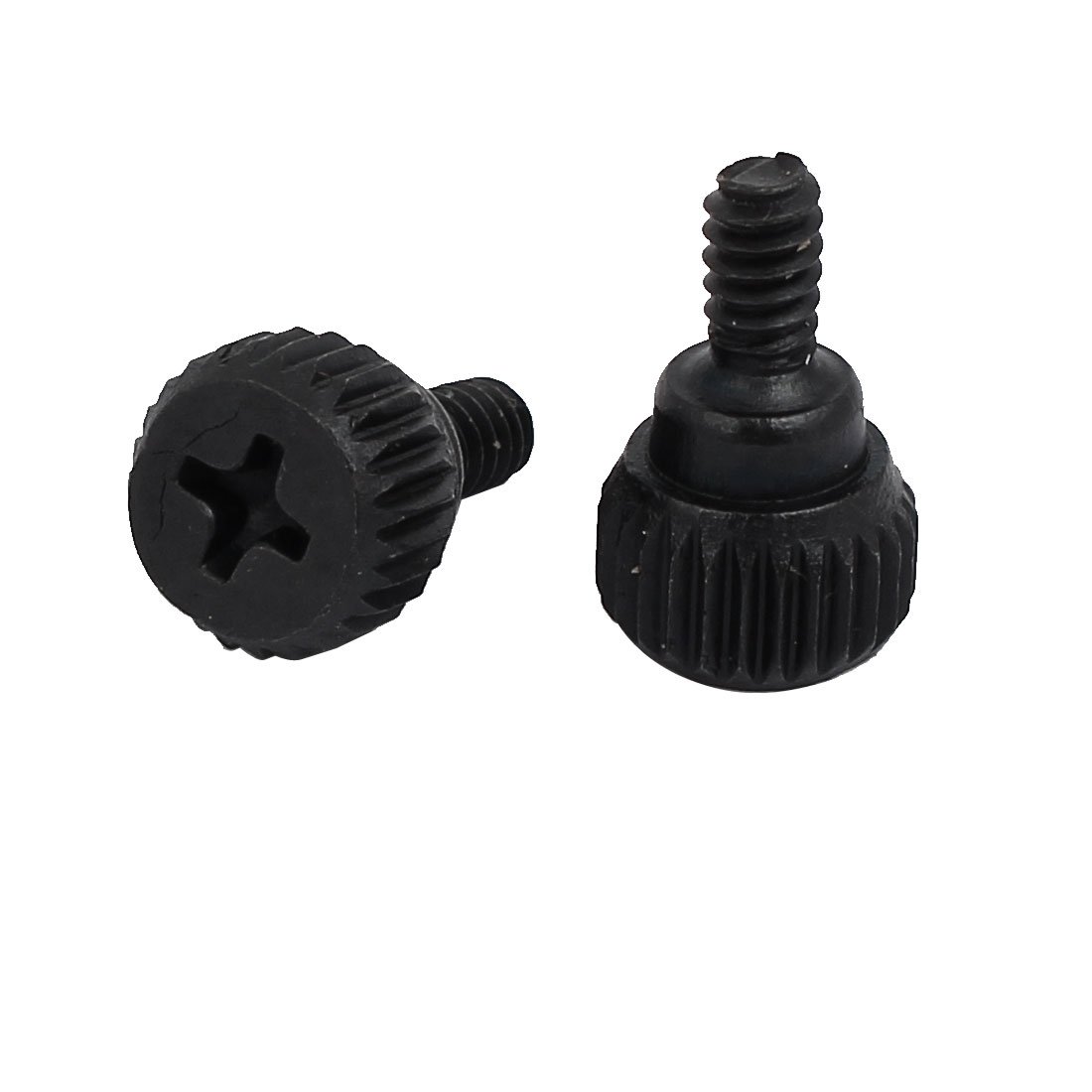 uxcell PC Computer Case Metal Thumbscrews Thumb Screws Black 60pcs