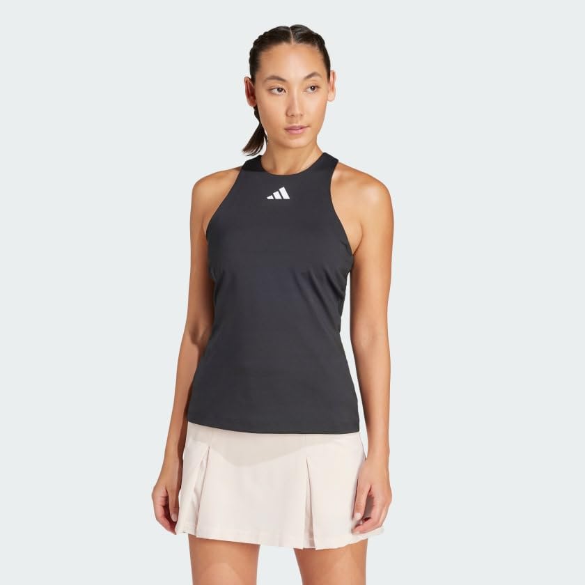 adidas womens Tennis Y-Tank Black/Grey X-Small