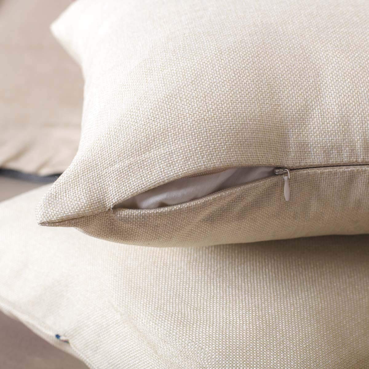 FIBEROMANCE Spring Pillow Cover 18x18 Home Sweet Home Garden Wreath Farmhouse Throw Pillow Covers Pillow Case Cushion Covers for Sofa Couch Spring Home Décor Decoration