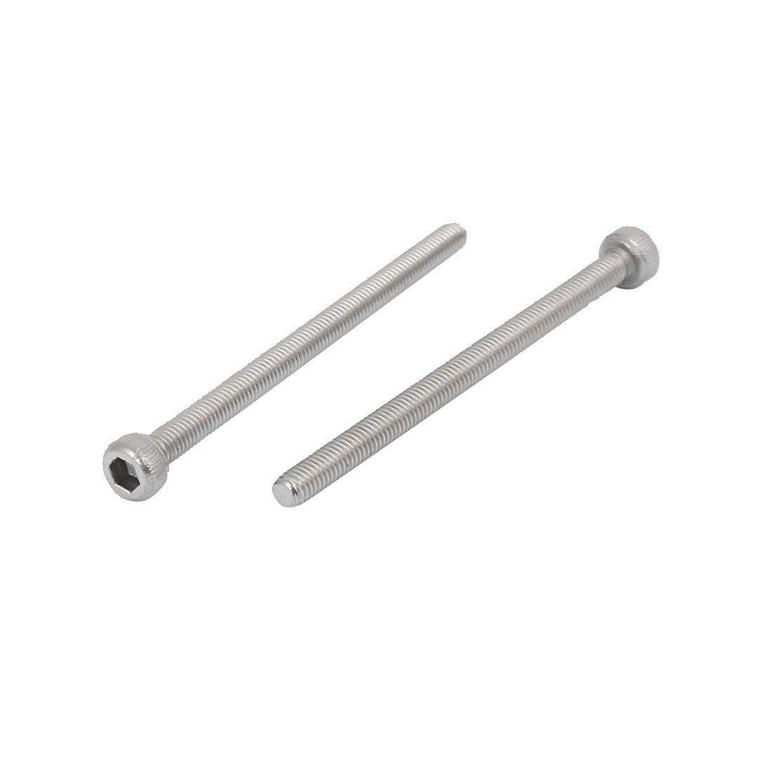 uxcell® M4x60mm Thread 304 Stainless Steel Hex Socket Head Cap Screw Bolt DIN912 35pcs