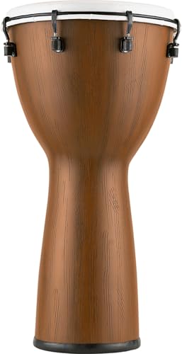 Meinl Percussion Djembe Hand Drum Circle Instrument with Synthetic Shell and Head, Alpine Series — NOT Made in China — Easy Tuning, 2-Year Warranty (ADJ12-BW)