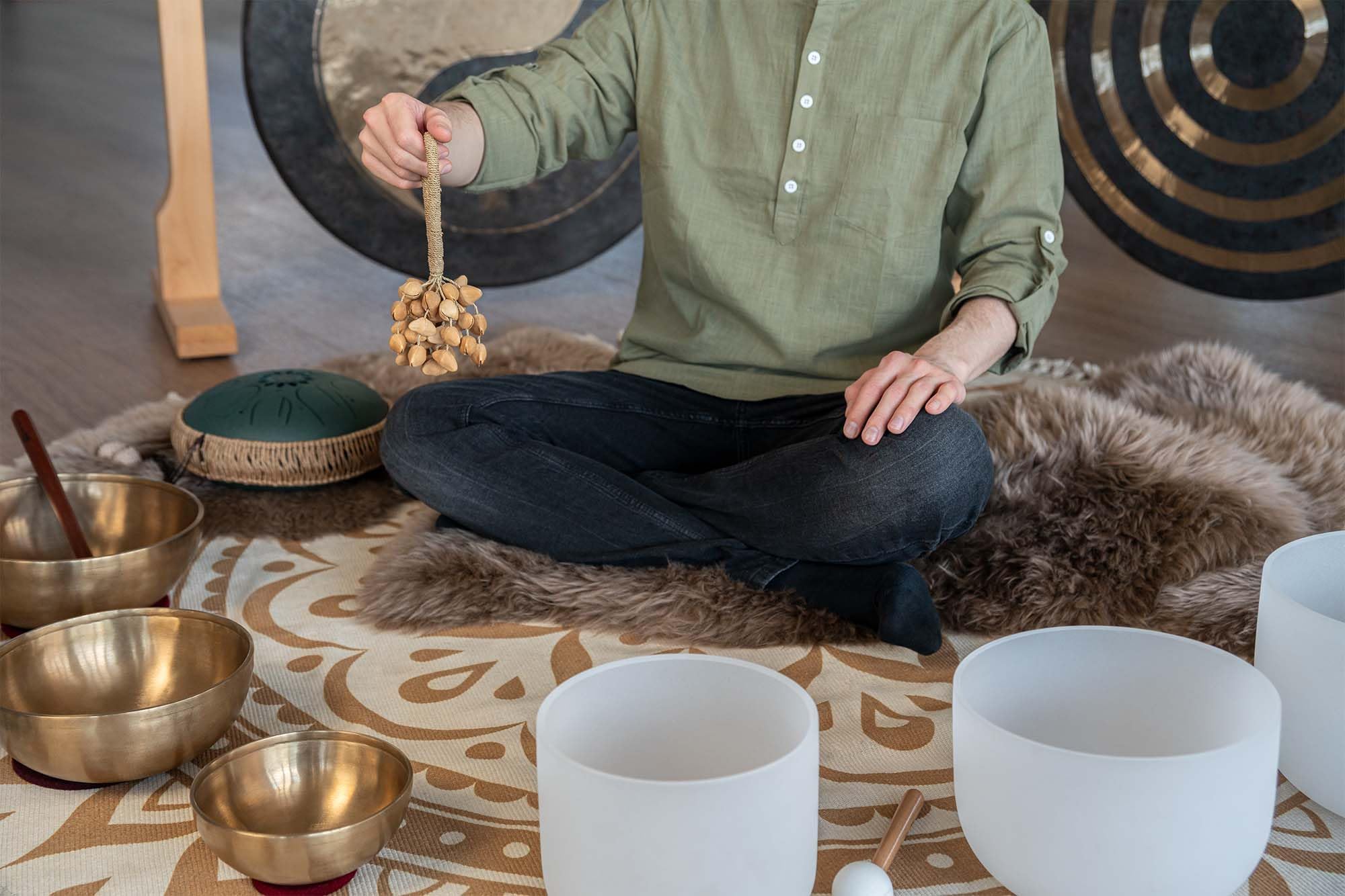 Meinl Sonic Energy Seed Shell Shaker Percussion Instrument — Nature Sounds for Meditation, ASMR, Sound Therapy, Yoga