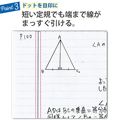 Kokuyo Campus Notebook, B 6mm(0.24in) Dot Ruled, Semi-B5, 30 Sheets, 35 Lines, Pack of 5, 5 Colors, Japan Improt (NO-3CBTNX5)