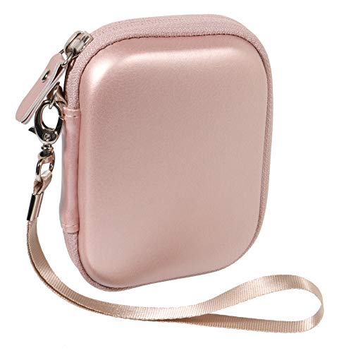 Travel Protection and Storage Case for Airpods Case, Featured Design, mesh Pouches for airpods case, Wall Charger and Cable, (Rose Gold)