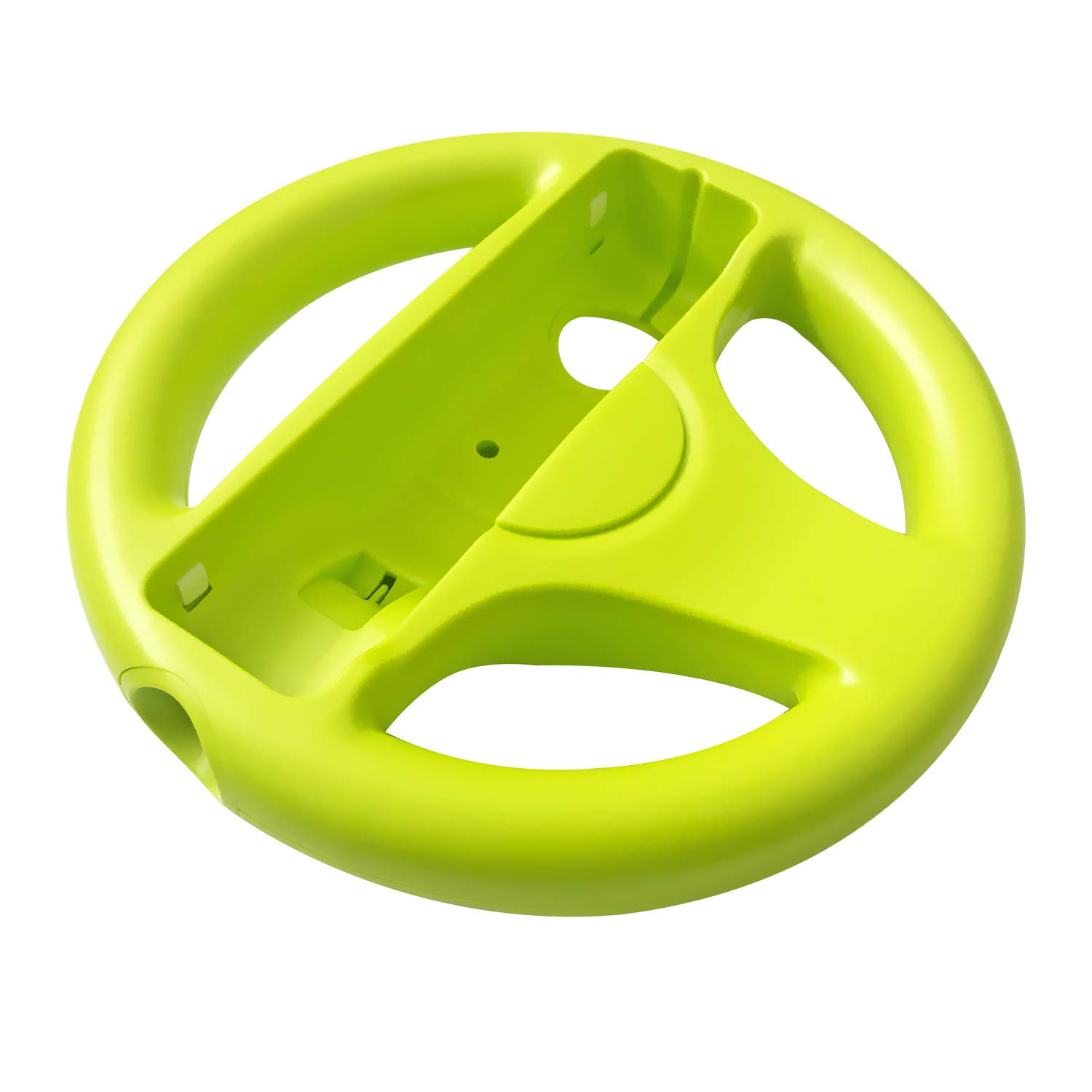 AreMe 2 Pack Racing Steering Wheel for Wii and Wii U Remote Controller (Green+Red)