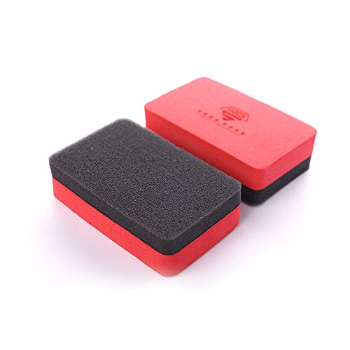 SGCB Pro Ceramic Coating Sponge Applicator Kit Pack of 10, 3.3” x 2” Tire Dressing Applicator Sponge Car Foam Block for Nano Coating, Glass Coating, Wheel Tire Shine Detailing