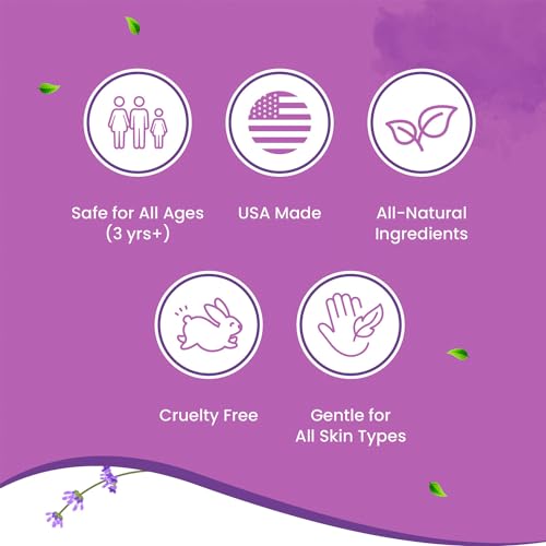 Naturasil 10% Sulfur Lavender Soap Bar Natural Skin Treatment for Acne, Bug Bites, Warts Treatment, Viral Bumps, Nodes & Itching | for Kids & Adults |113 grams