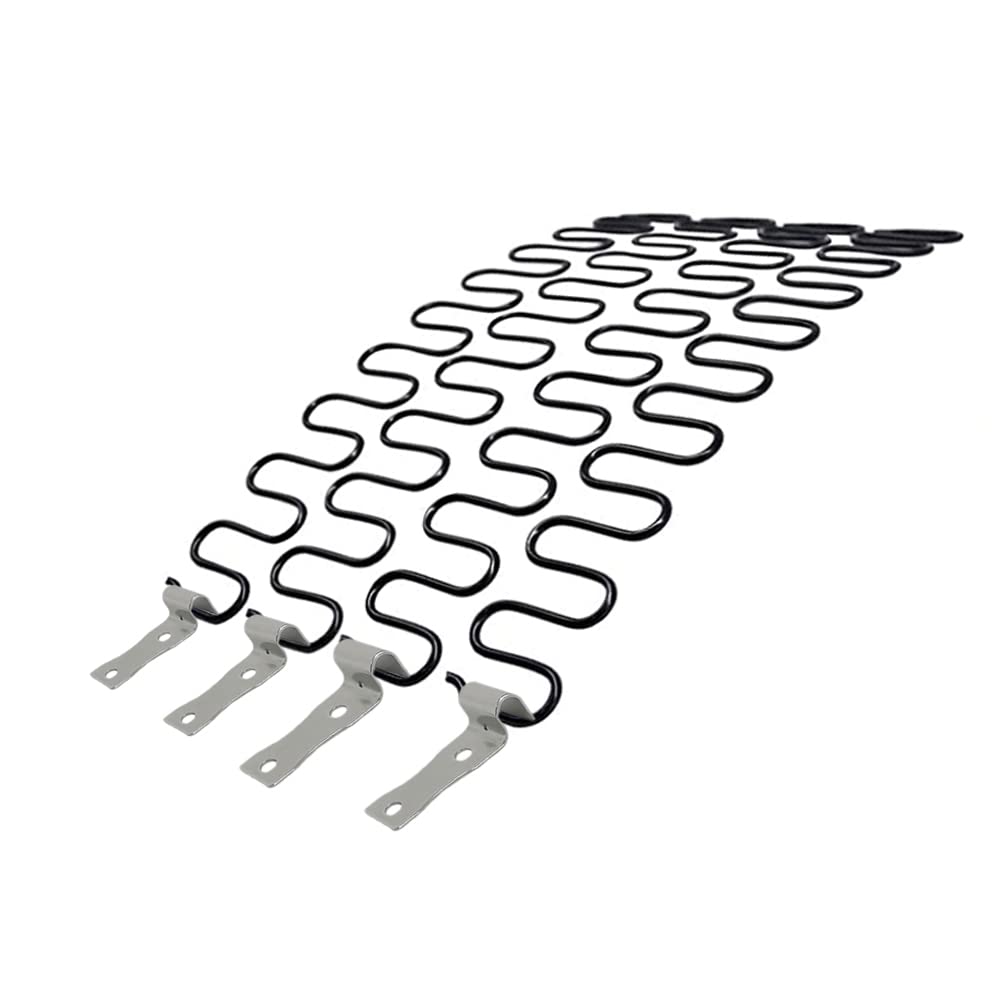BOLWHAO 8 PCS Sofa Zig Zag Spring Repair Brackets Kit, Sofa Savers Sofa Zig Zag Spring Repair Brackets for Furniture Chair Couch Sofa Upholstery Spring Replacement Repair