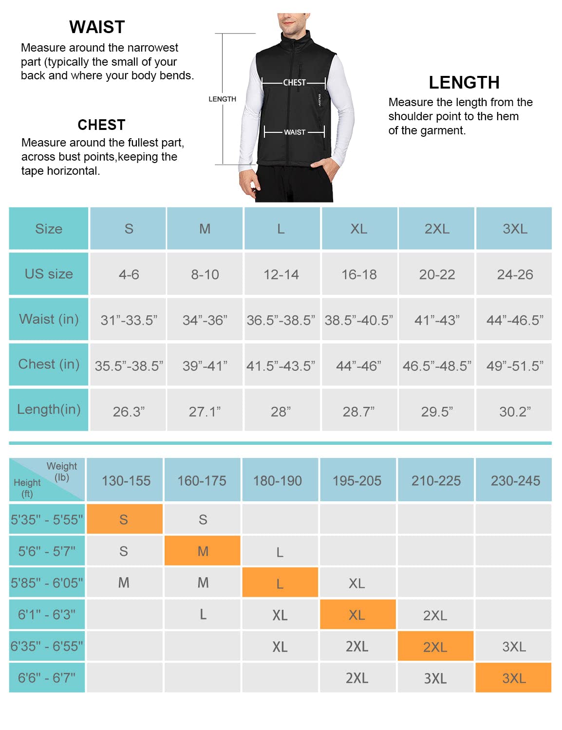 BALEAF Men's Lightweight Golf Vest Sleeveless Softshell Jacket Windproof Outerwear Vest for Travel Running Hiking Black Size M