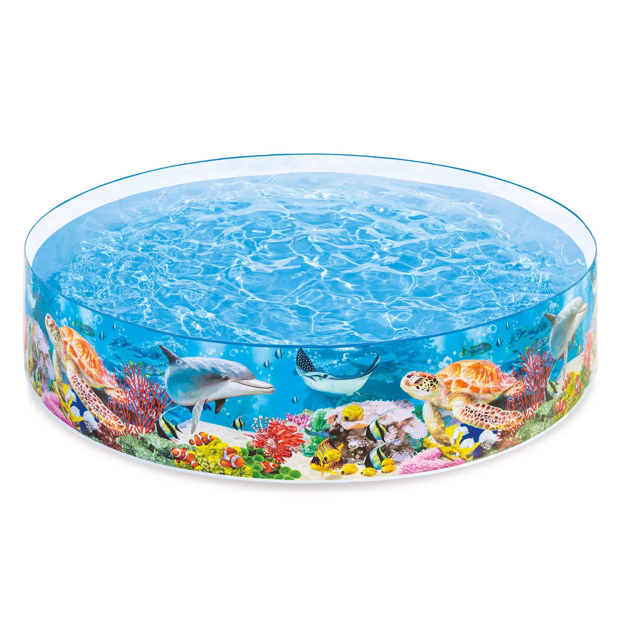 Intex 58472EP SnapSet Kiddie 8 x 8 Foot Instant Backyard Swimming Pool for Kids 3 Years Old and Up with Repair Patch, Deep Sea Blue (2 Pack)