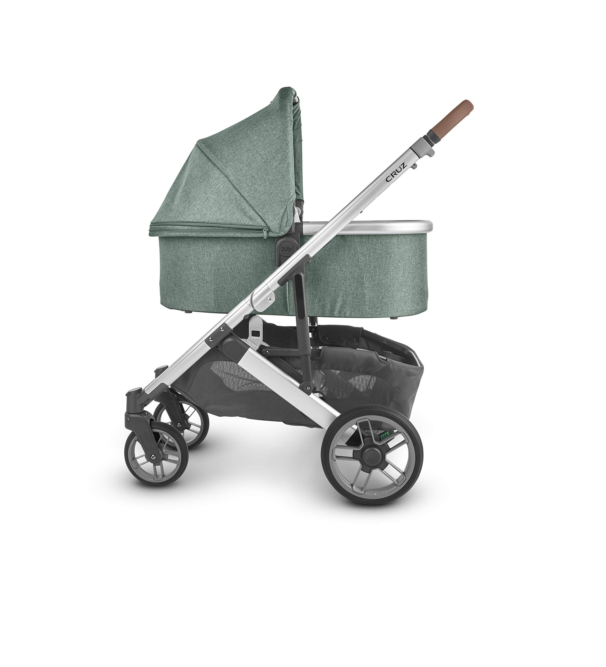 Bassinet - Emmett (Green Melange/Silver/Saddle Leather)