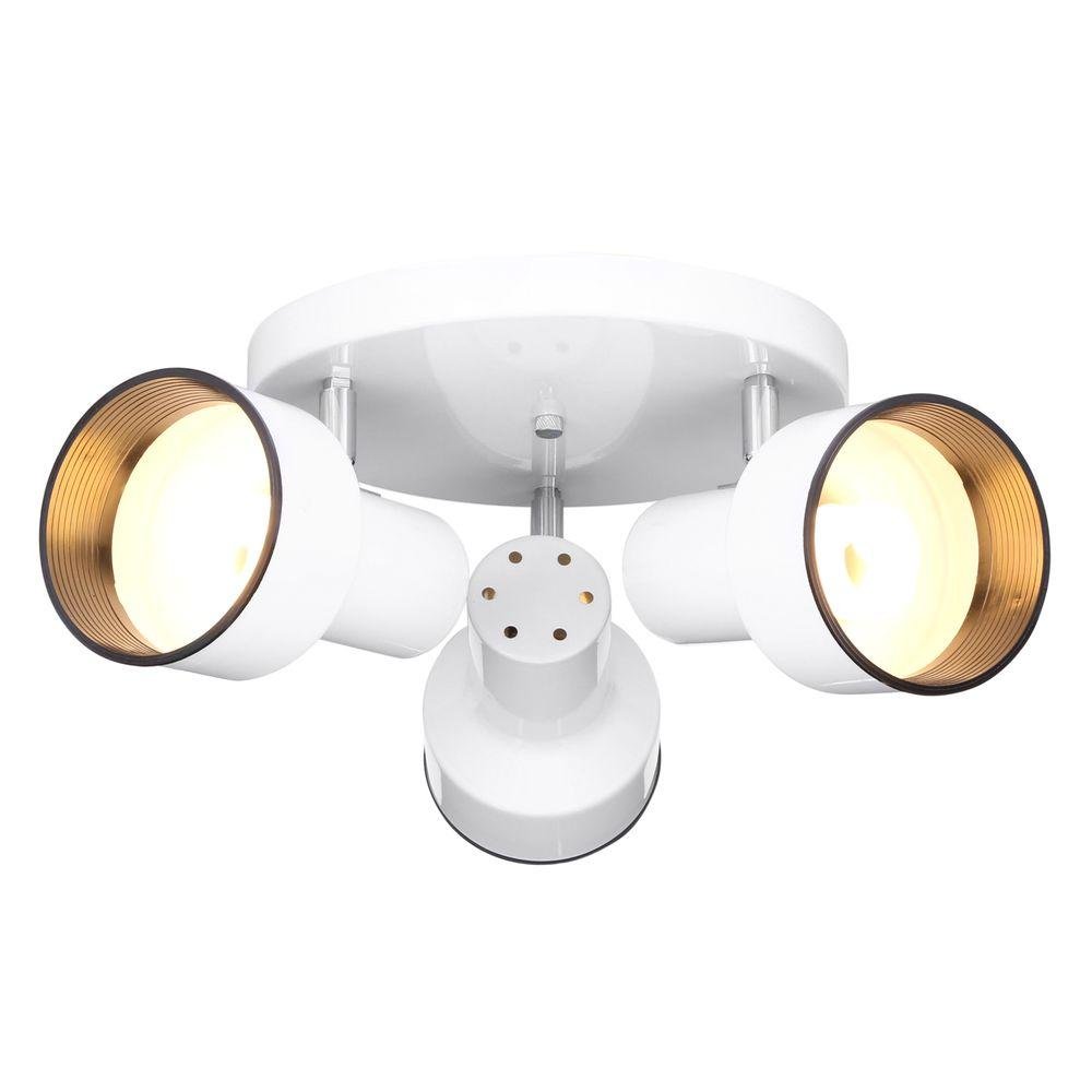 Hampton Bay RO101 3-Light Ceiling Spotlight White, See Picture