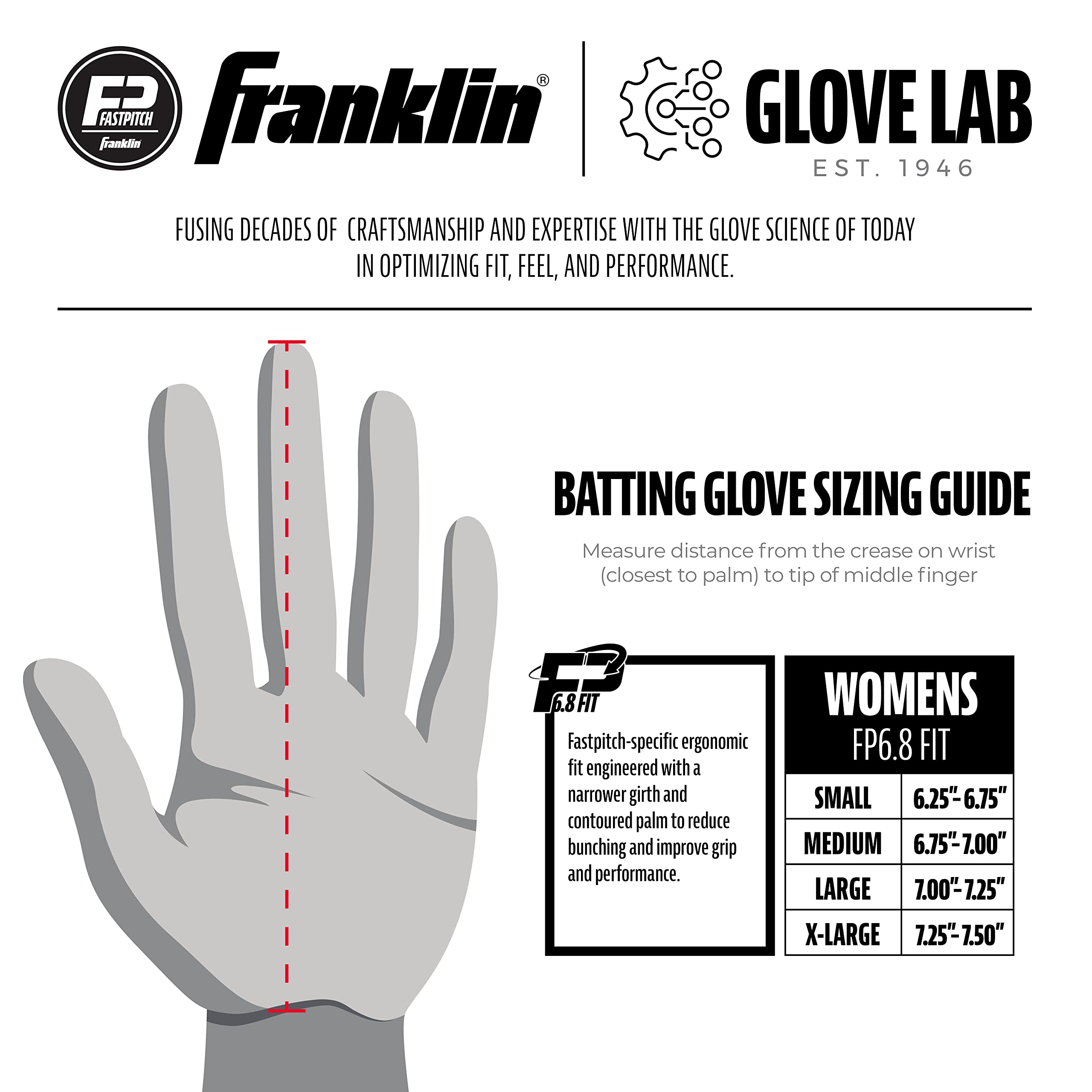 Franklin Sports womens 20630F4 MLB W L CFX FP RED CHRM BTG, Chrome Red - Fastpitch, Women s Large US
