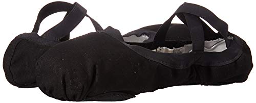 Bloch womens Pro Elastic dance shoes, Black, 6.5 Wide US