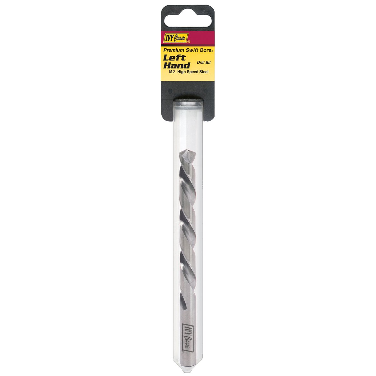 IVY Classic 01316 1/4-Inch Left Hand Drill Bit, M2 High Speed Steel, 135-Degree Point, 1/Card