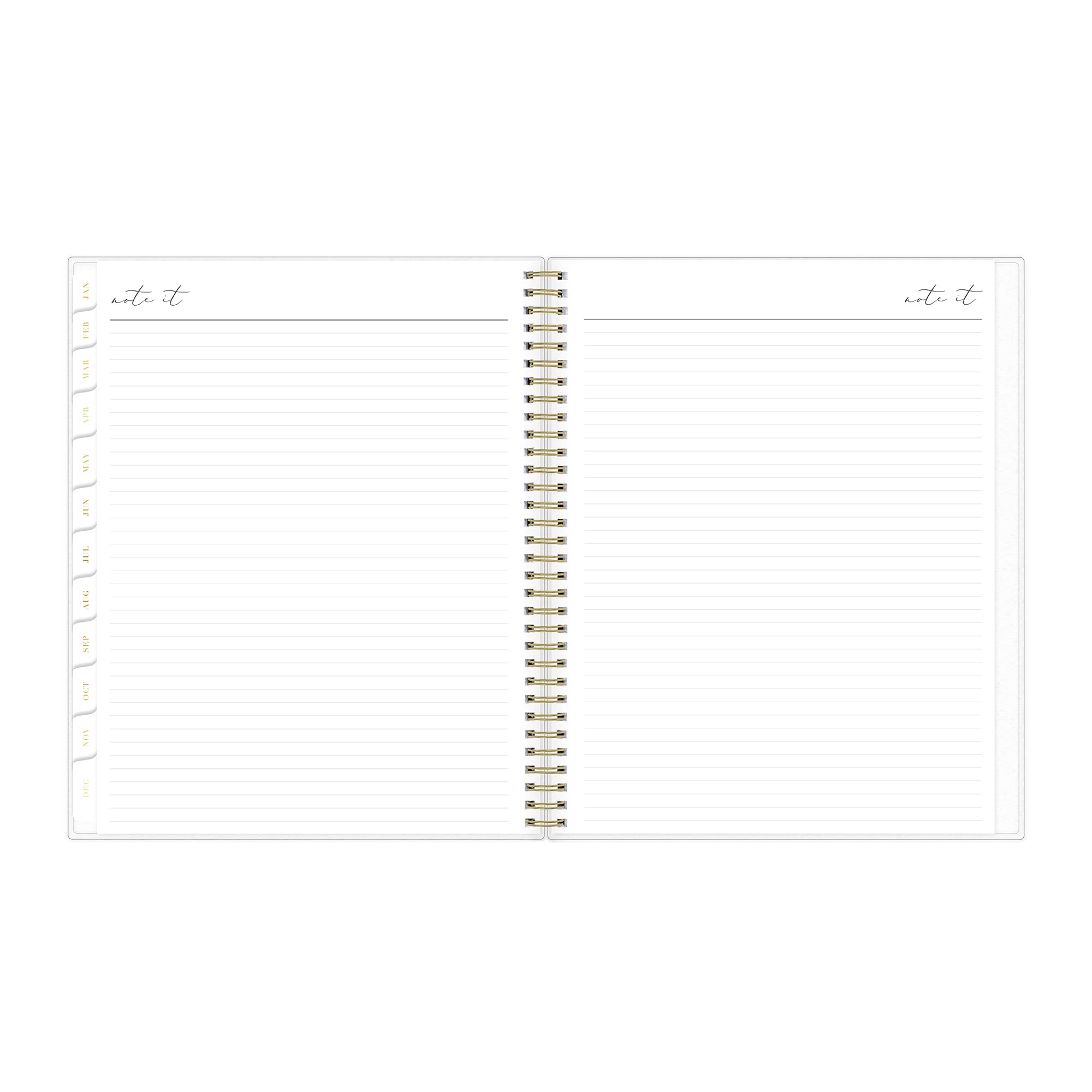 Blue Sky Life Note It 2023 Weekly and Monthly Planner Notes, 8.5" x 11", Frosted Cover, Wirebound, Leah (139479-23)