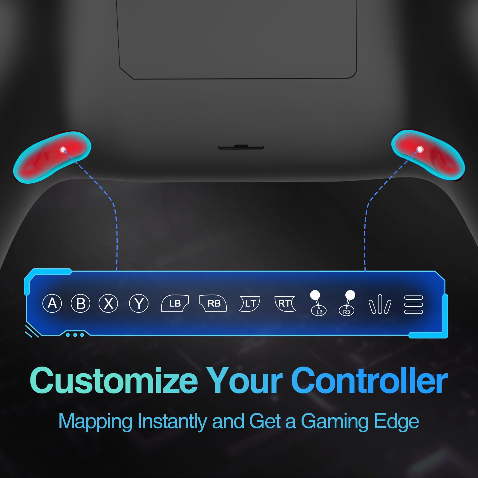 AUGEX Wireless Controller for PS4 Controller, Wireless Gamepad Work with Playstation 4 Controllers, Game Control for PS4 Controller with Joystick (Black&White)