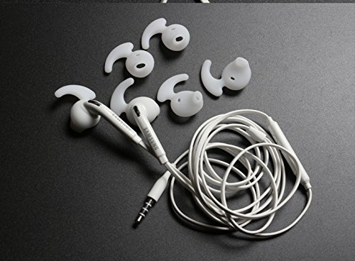 Samsung Eargel Earbud Tips Lunies Anti-Slip Soft Silicone Sport Running Earphone Covers for Samsung Galaxy S6 9200 S7 Edge Note 5 Earbuds 4 Pairs Black