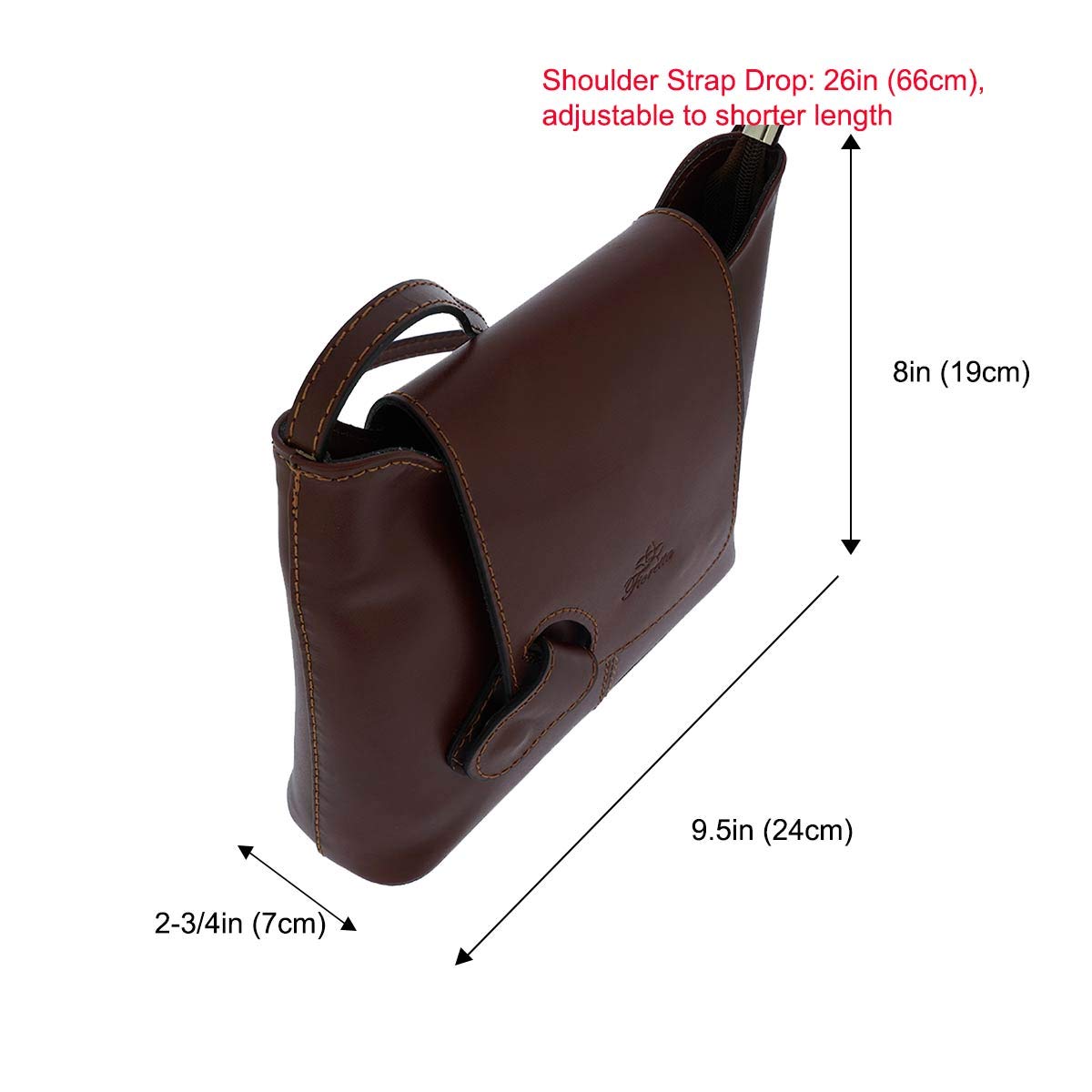 Fioretta Italian Genuine Leather Crossbody Shoulder Bag Handbag For Women