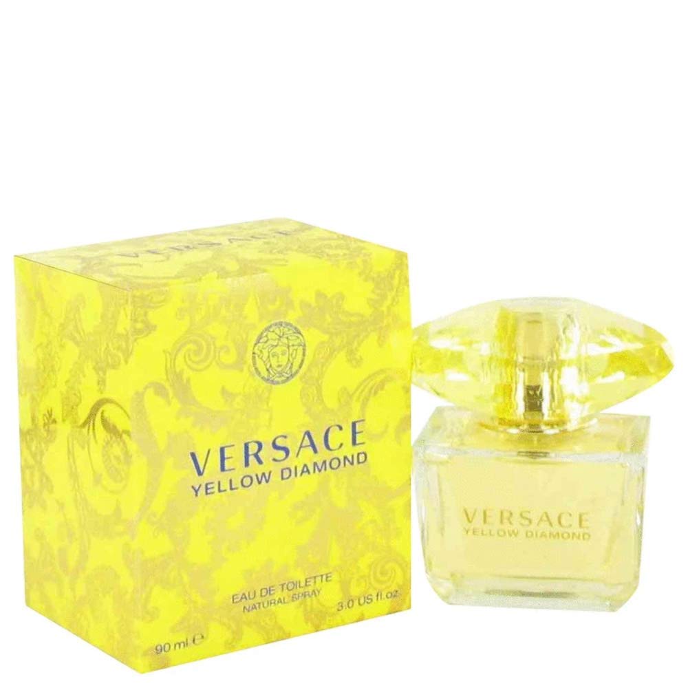 Versace Yellow Diamond 2 Piece Gift Set For Women (Eau De Toilette Spray, 3 Ounce + Body Lotion, 3.4 Ounce)
