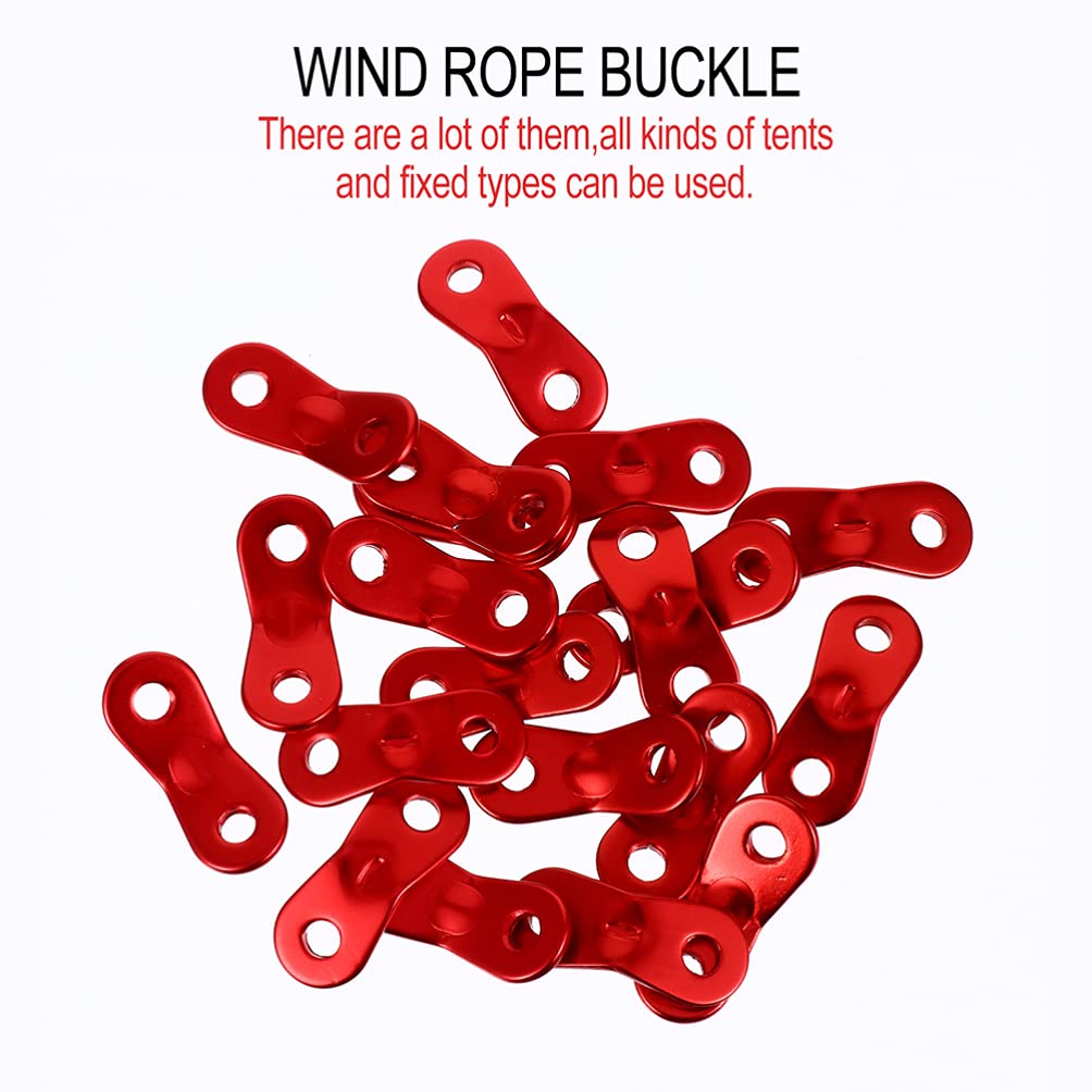 BESPORTBLE 40 Pcs Double Eye Wind Rope Buckle Reliable Rope Buckles Camping Rope Buckles Tent Rope Fastener Camping Supplies Camping Buckles Wind Rope Fixed Buckles Camping Accessory