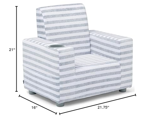 GAP GapKids Upholstered Chair, Grey/White