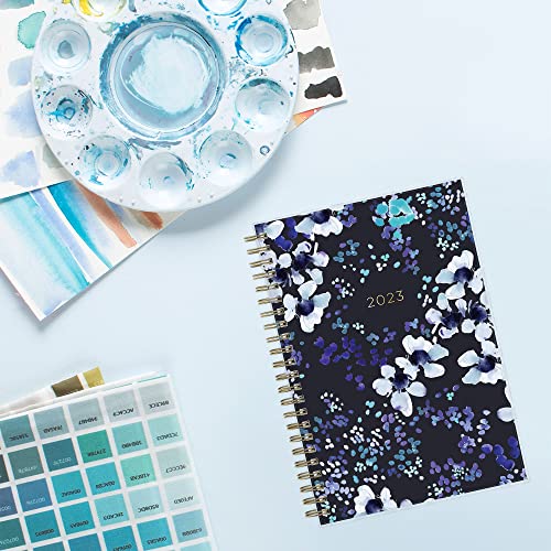 Blue Sky™ Kelly Ventura Weekly/Monthly Planning Calendar, 5" x 8", Spring Blue, January to December 2023, 142011