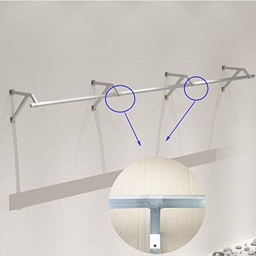 Creative Clothes Rack Boutique Store Storage Shelf, Wall-Mounted Clothing Display Shelves Clothes Rod, Dress Hanger Industrial Pipe Clothes Bar, Laundry Clothes Hanging Organizer Towel Rack
