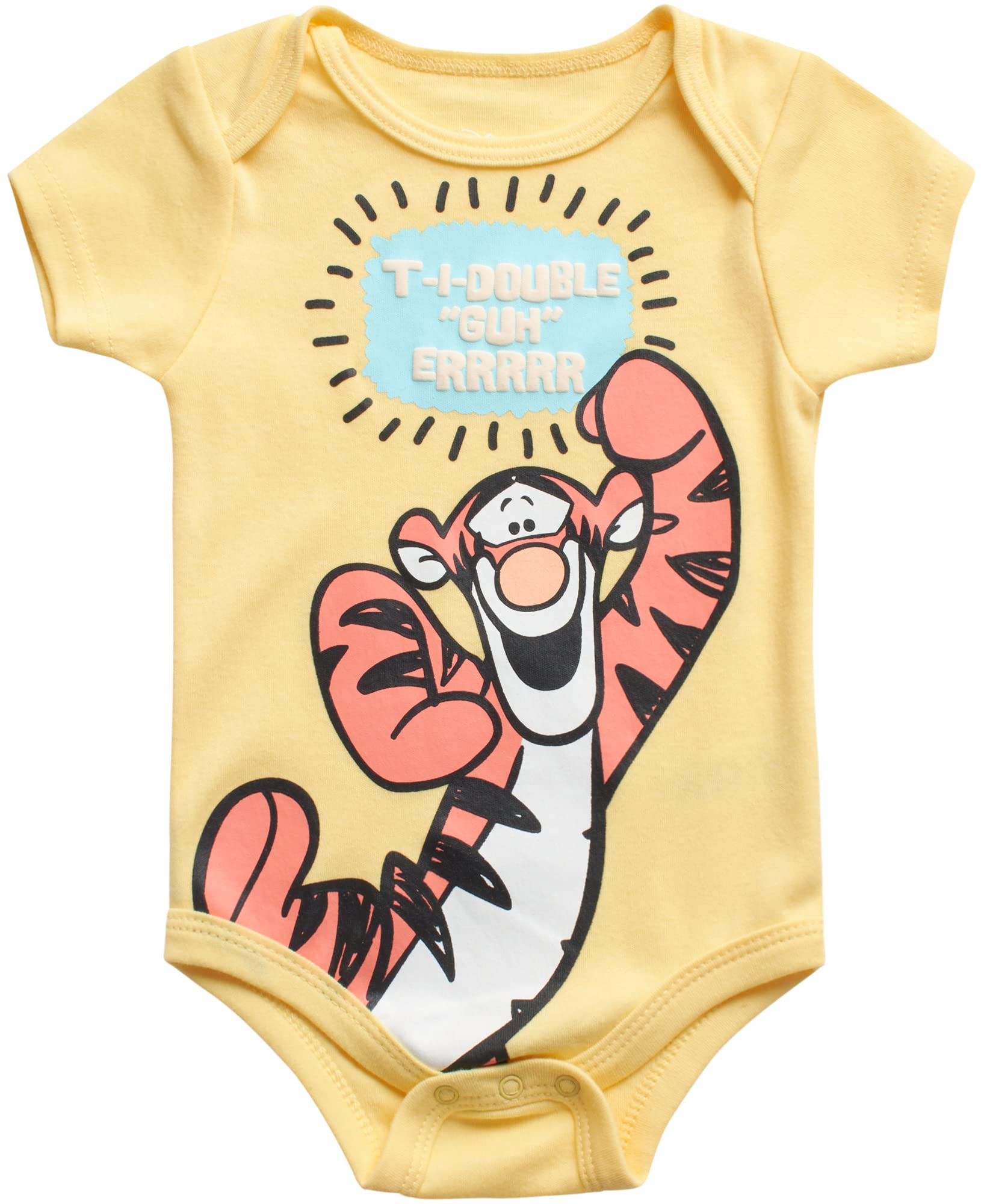 Disney Baby Boys' Bodysuits - 3 Pack Mickey Mouse, Lion King, Winnie The Pooh (Newborn), Size 0-3 Months, Pooh and Friends