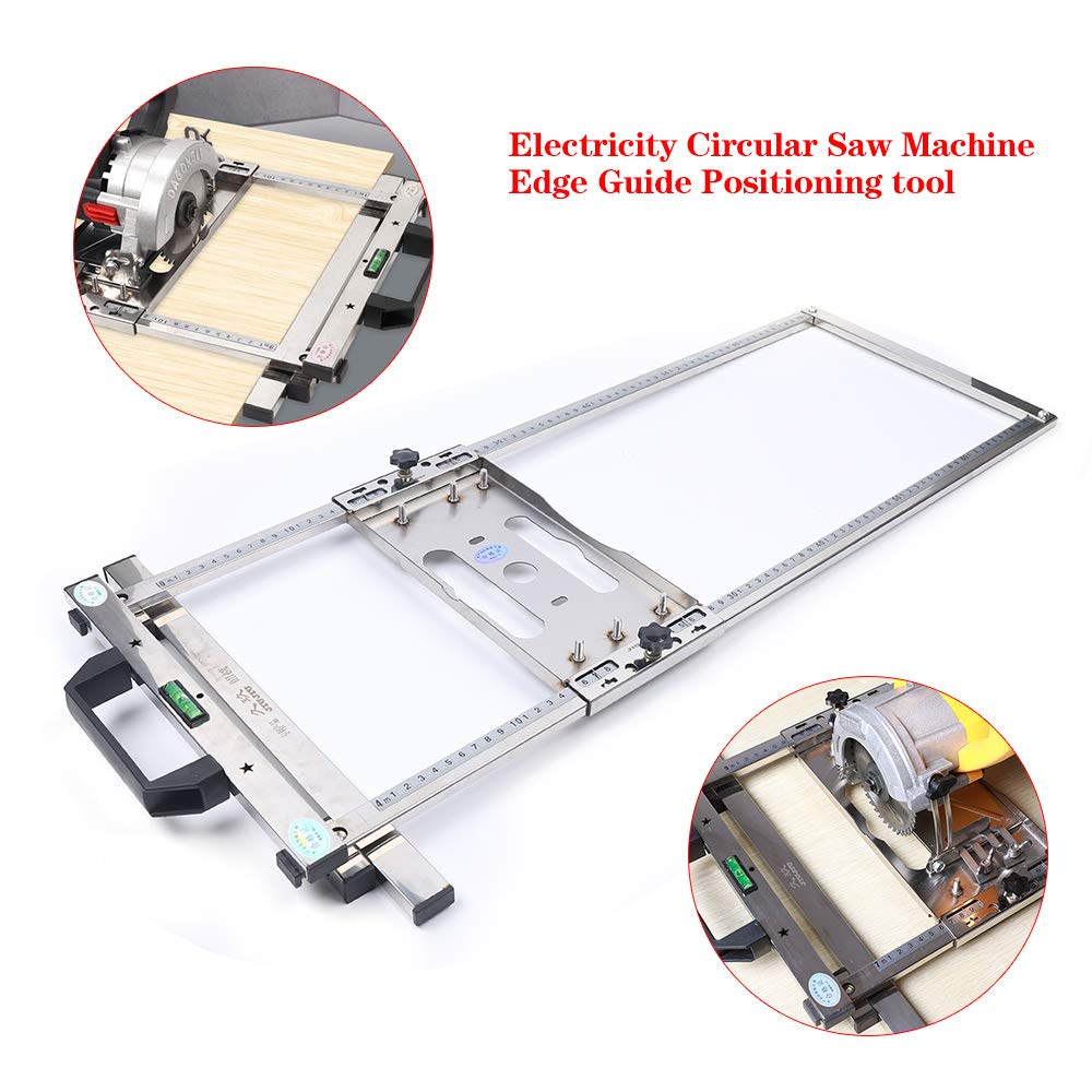 Edge Guide Positioning Cutting Board Tool Electricity Circular Saw Trimmer Machine Stainless Steel Edge Guide Positioning Cutting Board Multi-function Electricity Circular Saw Trimmer Machine