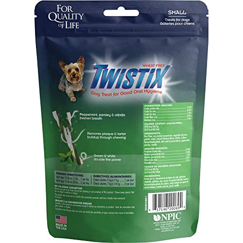 Twistix 5.5-Ounce Original Dental Chew Treats For Dogs, Small, Vanilla Mint Flavor