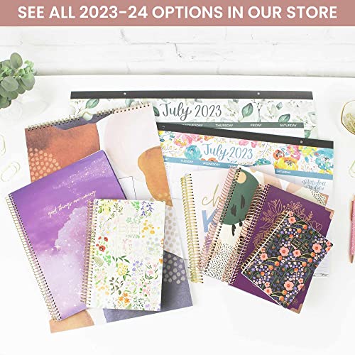 bloom daily planners 2023-2024 Pocket Planner - 4β x 6β - (July 2023 - July 2024) - MINI Weekly/Monthly Agenda Organizer & Calendar Book - Boho Greenery