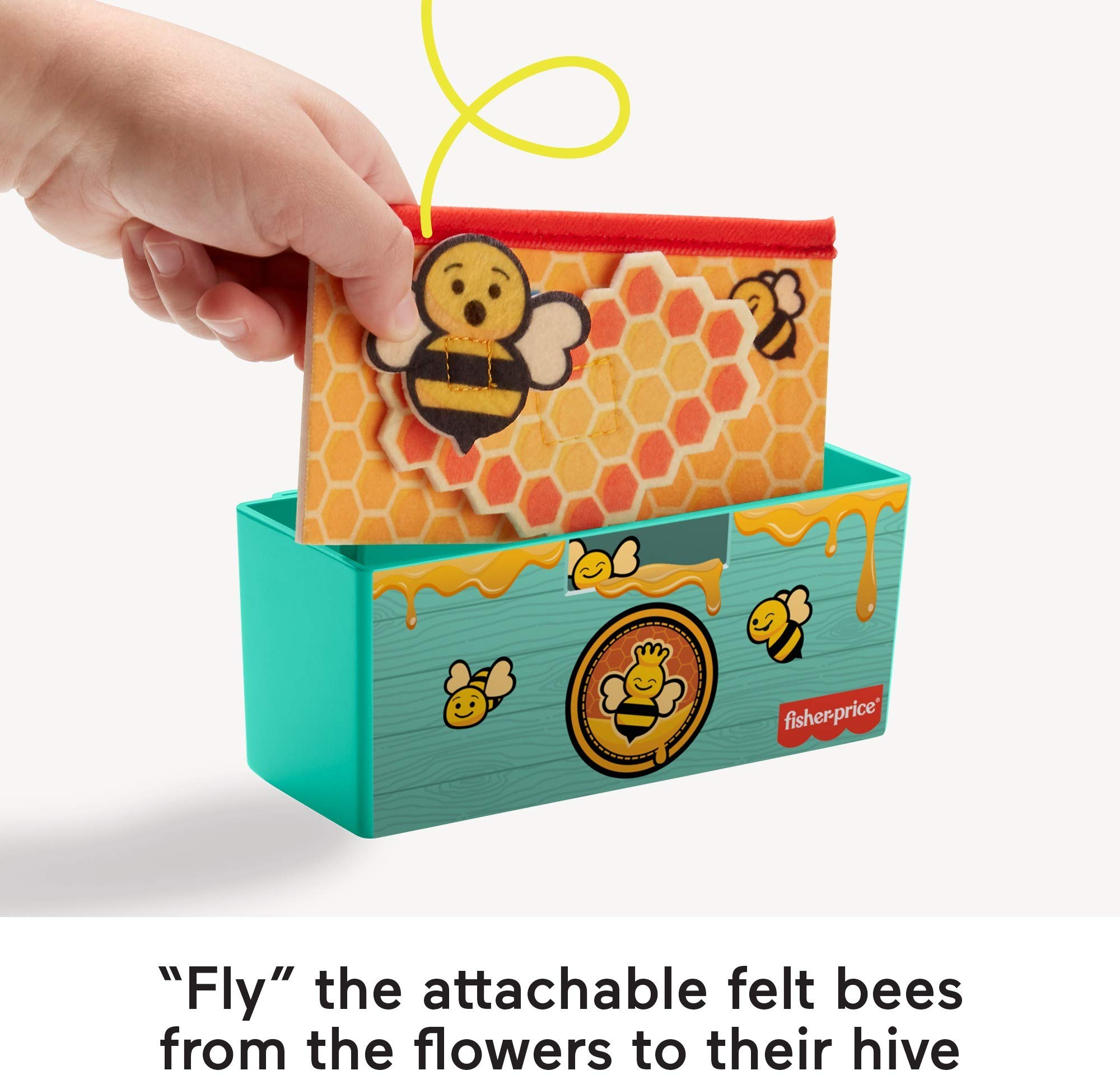 Fisher-Price Backyard Beekeeper, 13-piece pretend beehive play set for preschool kids ages 3 years and up