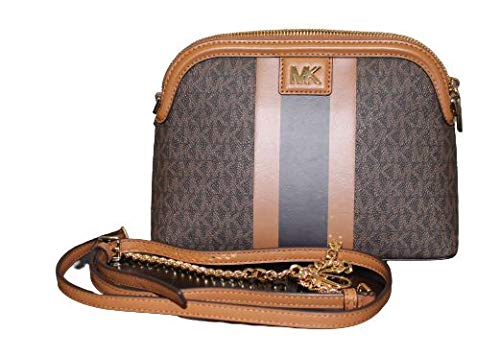 Michael Kors Mott Large Zip Dome Crossbody One Size (brown acorn)