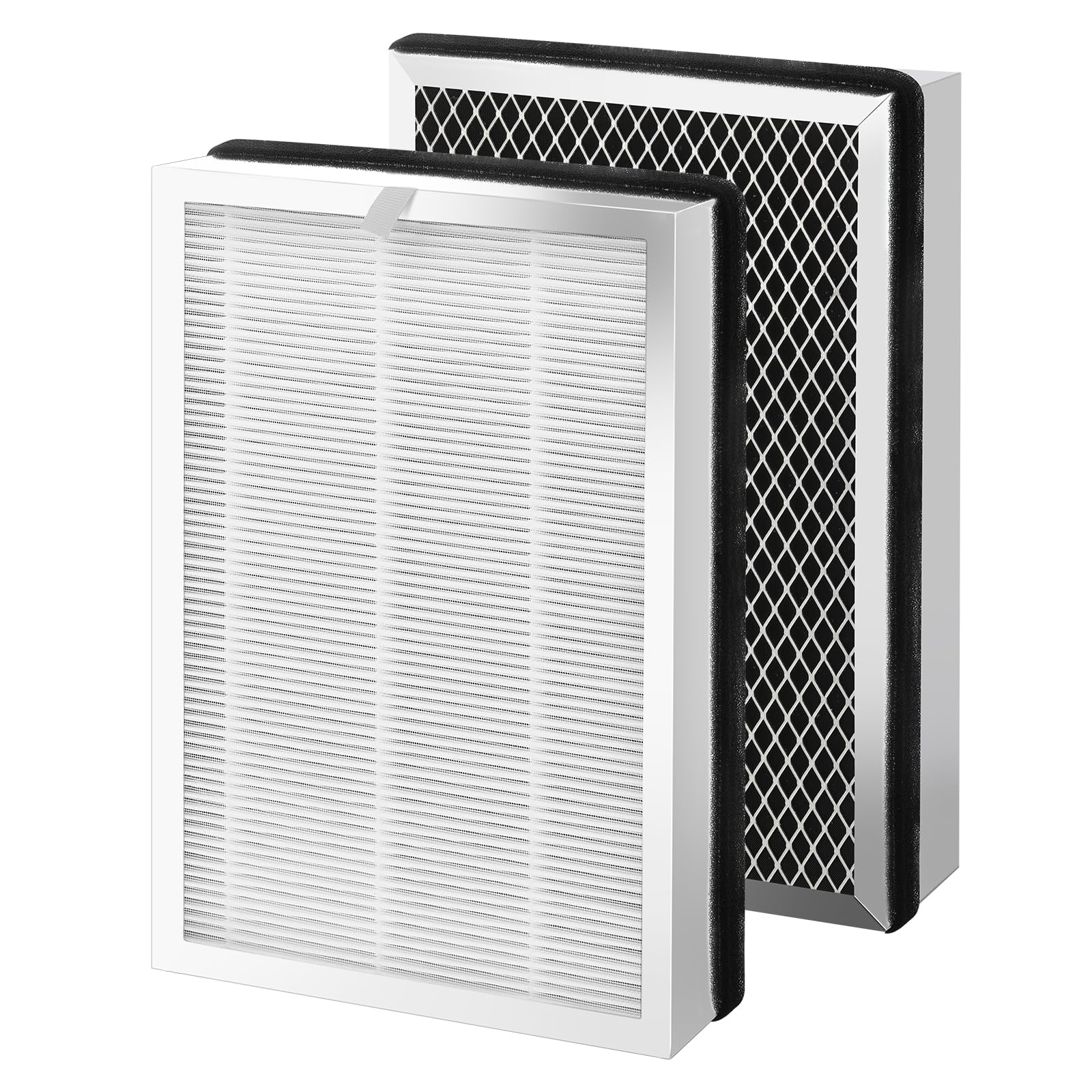 isinlive 25 Replacement Filter Compatible with 25 Air Purifier S1/W1/B1, 3-in-1 H13 True HEPA Activated Carbon Filter, 2 Pack