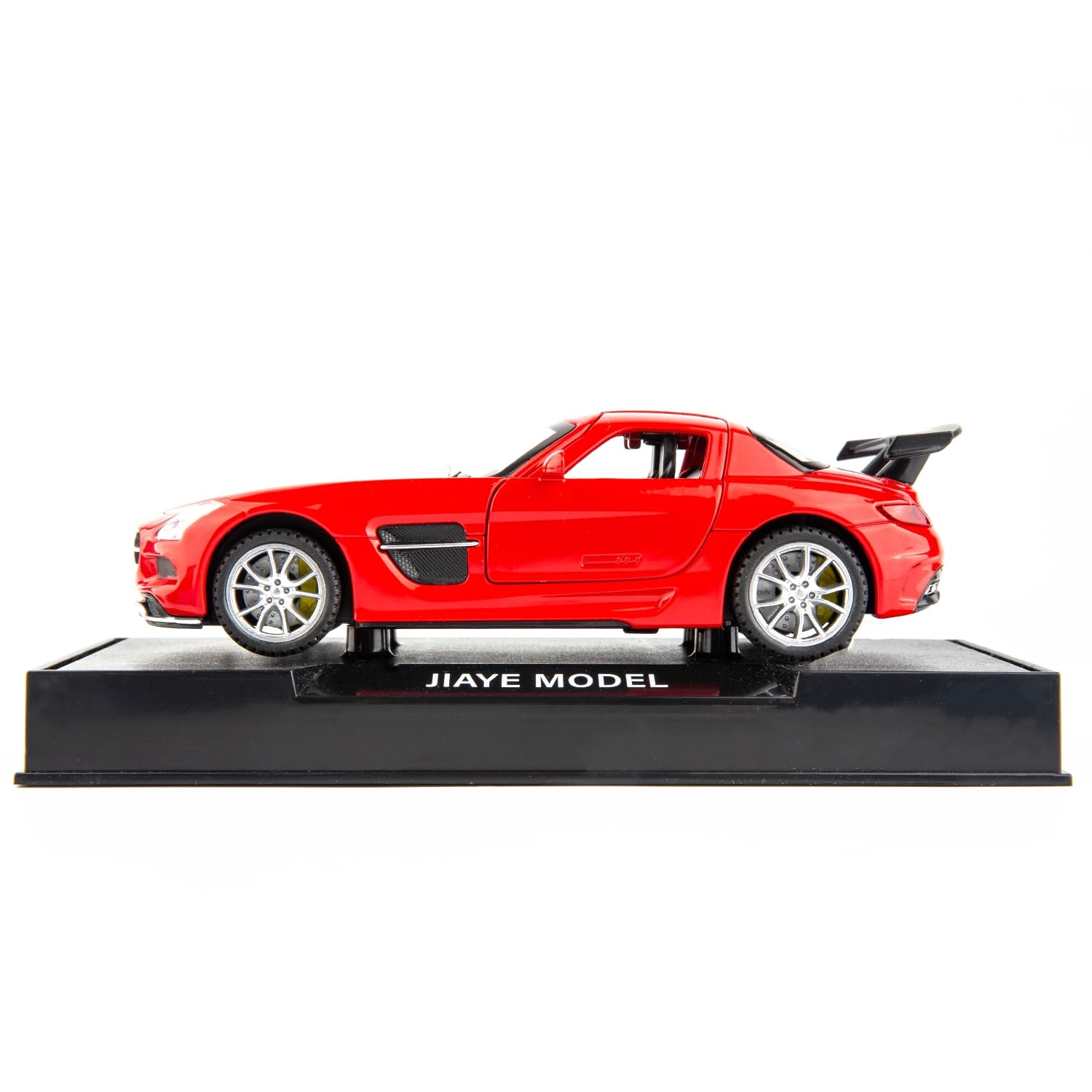 BDTCTKfor 1:32 SLS AMG Model Car, Diecast Zinc Alloy Pull Back Toy Car with Sound and Light for Kids Boy Girl White