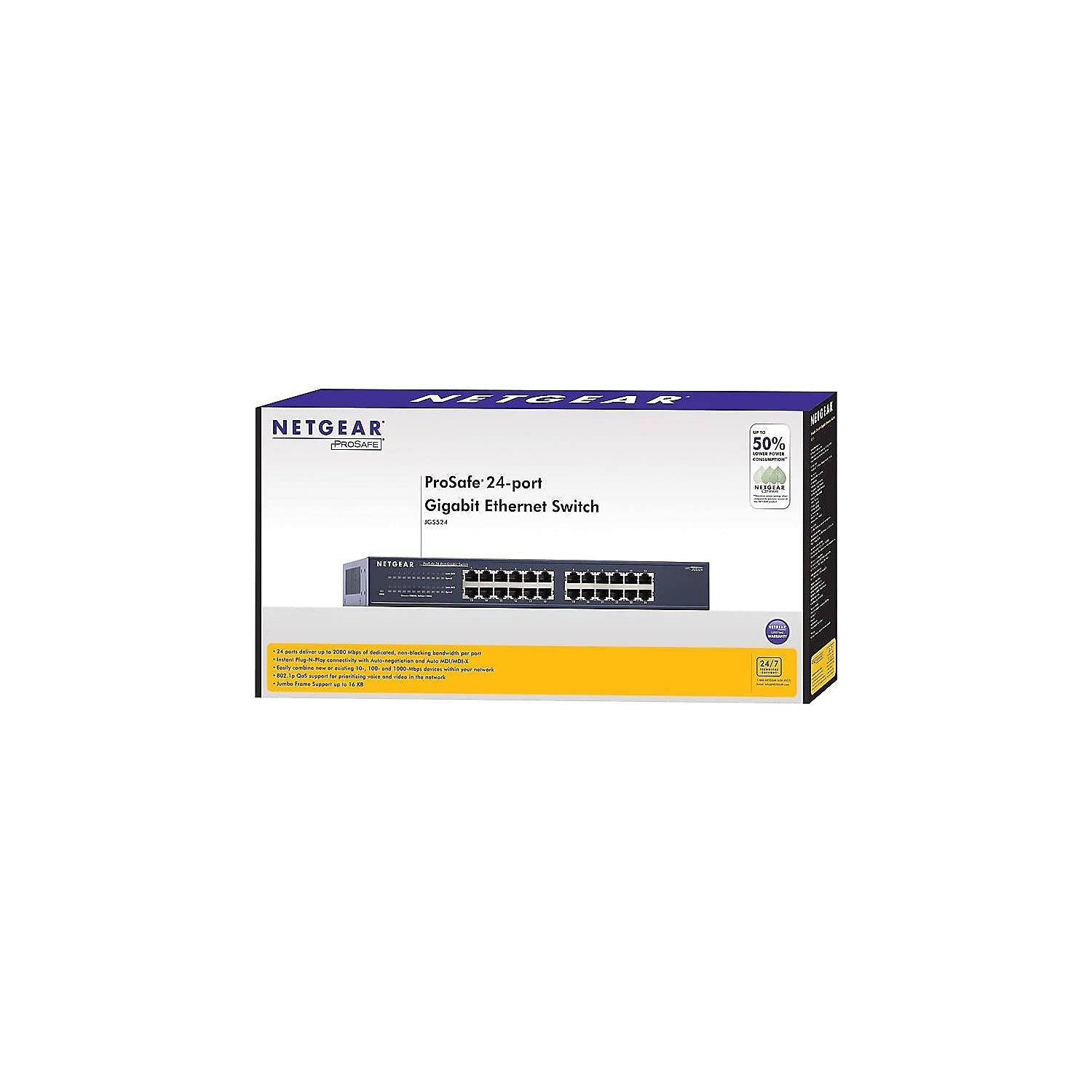 Netgear JGS524NA 24-Port 101001000 Mbps Gigabit Ethernet Switch