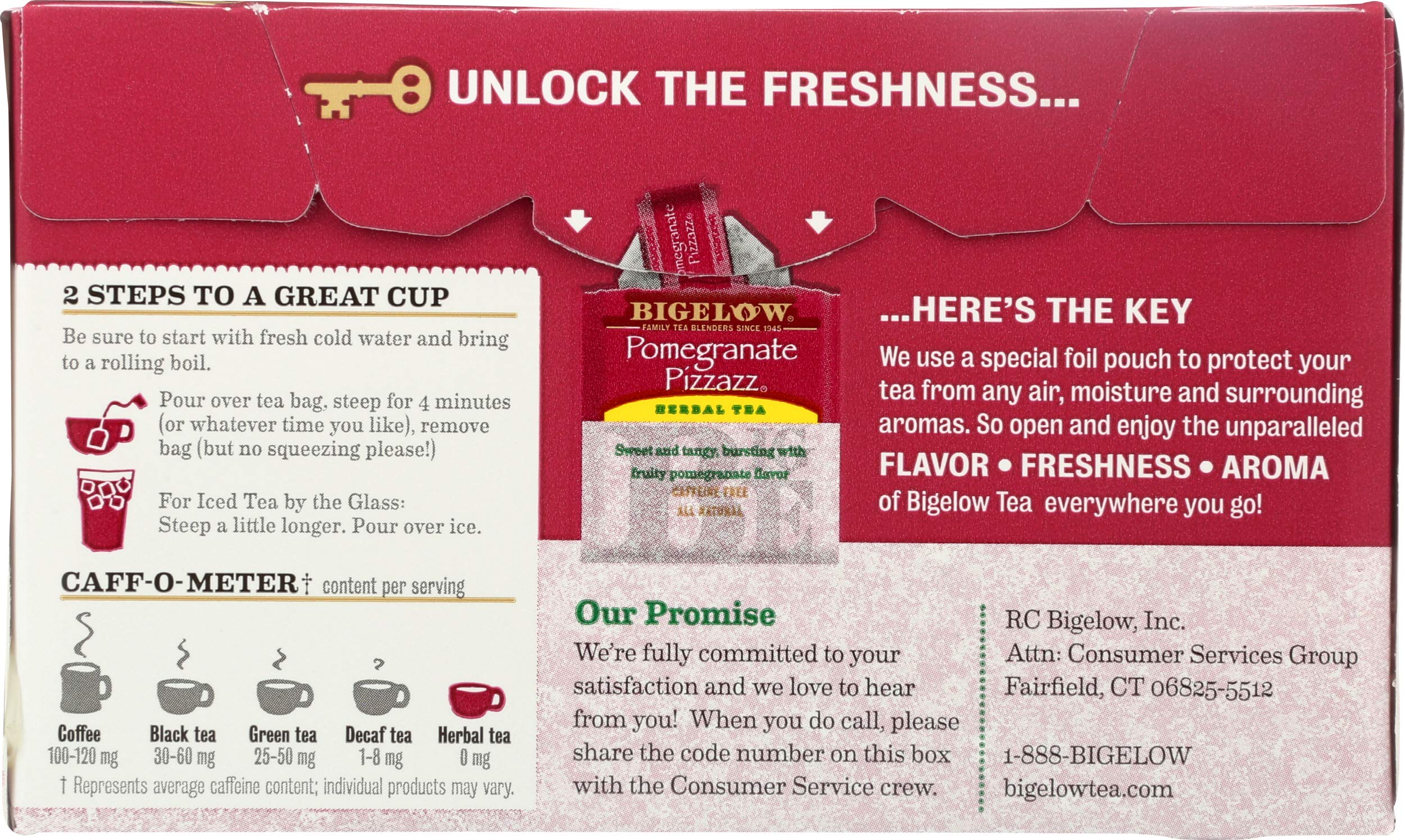Bigelow Tea - Herb Tea Pomegranate Pizzazz - 20 Tea Bags