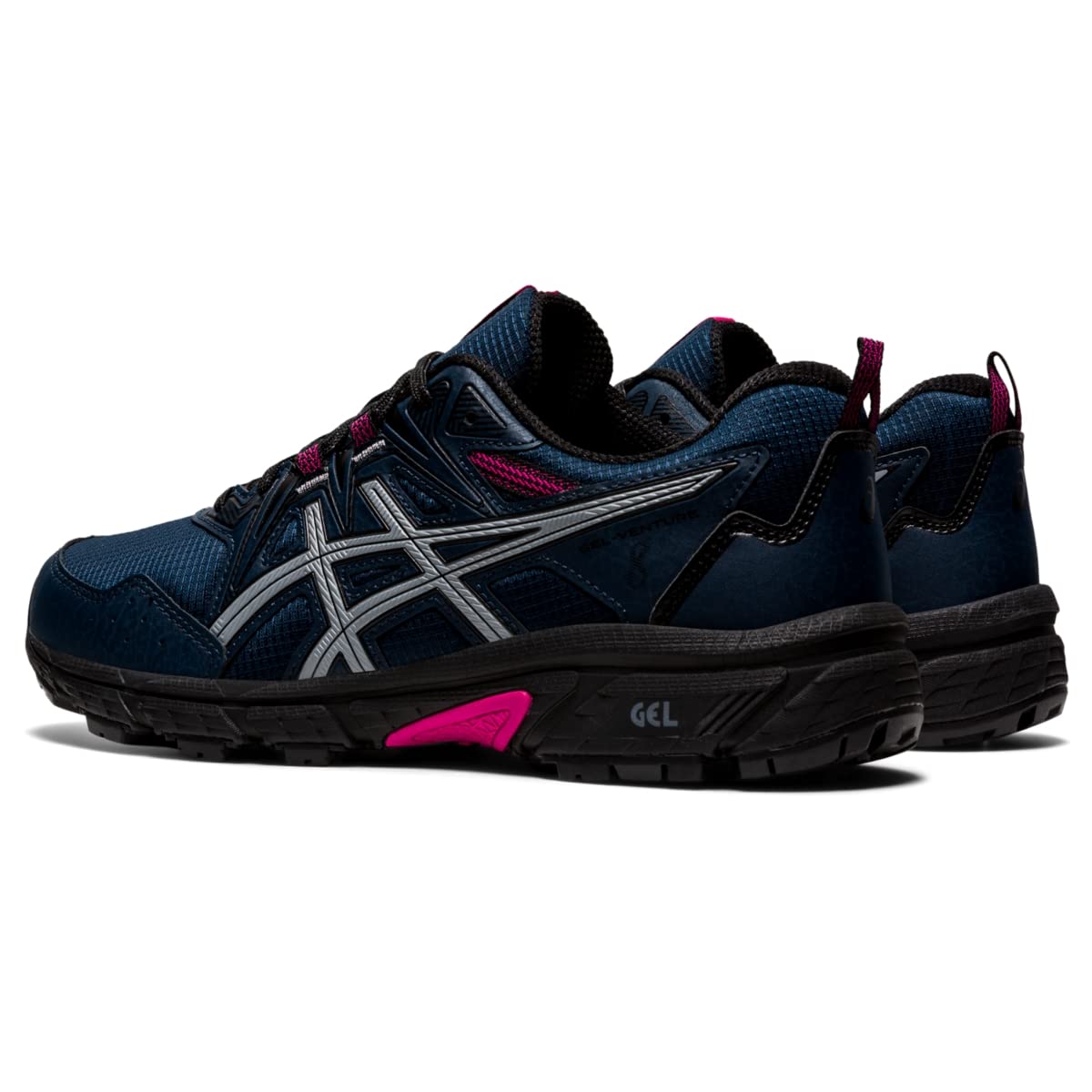 ASICS Women's GEL-VENTURE 8 All Winter Long Running Shoes, 5, FRENCH BLUE/PINK RAVE