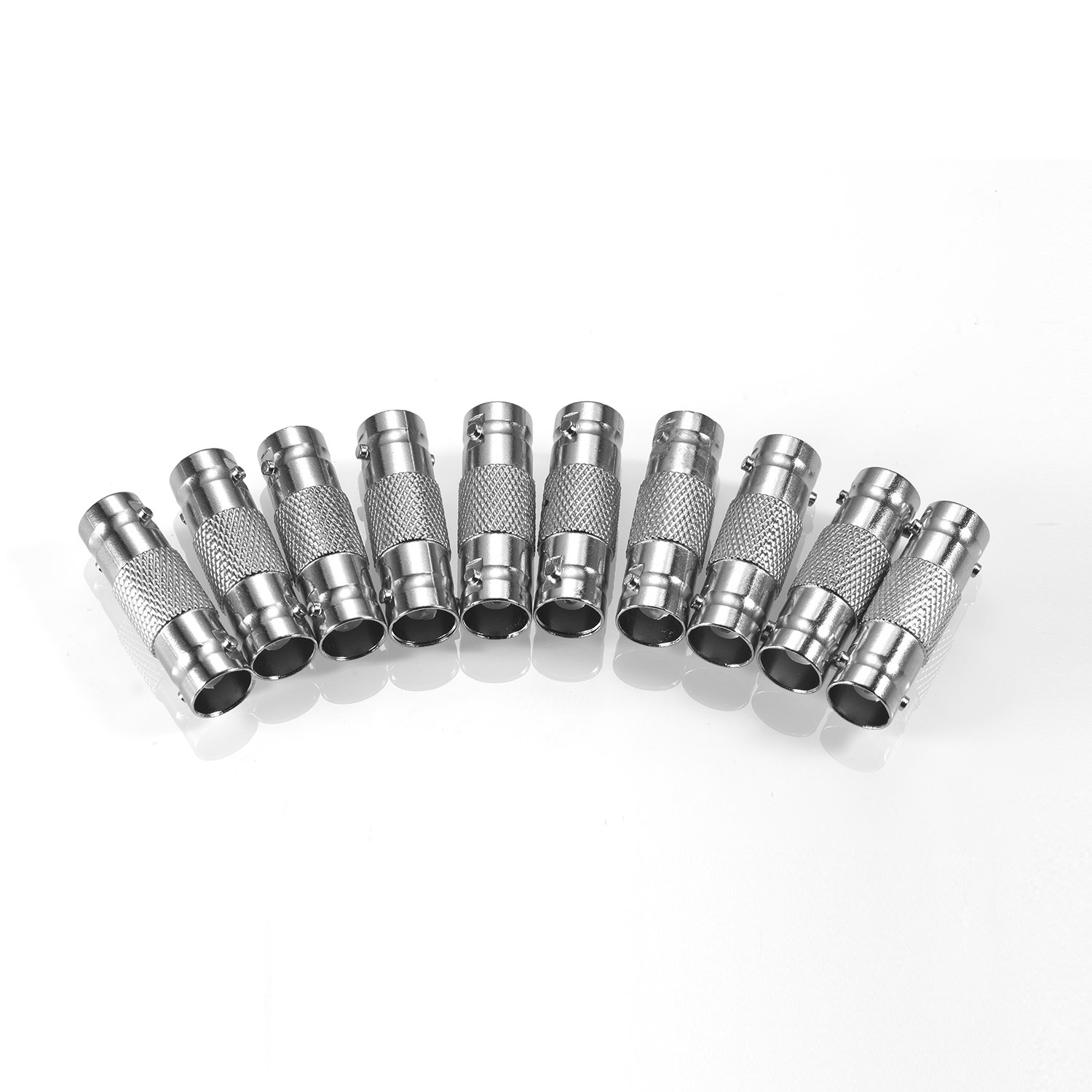 Warmstor 20 Pack BNC Female to BNC Female CCTV Security Camera Adapter Coupler Straight Extender Connector