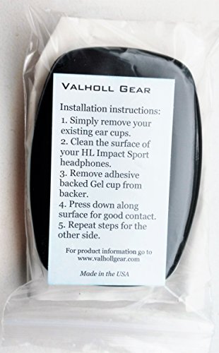 Valholl Gear Replacement Gel Cups for HL Impact Sport, PRO, Bolt, Sync, Leightning and Viking Headphones. Proudly Made in The U.S.A !