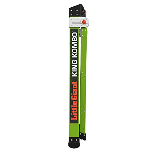 Little Giant Ladders, King Kombo, Professional, 4 ft. A Frame, 7 Ft. Extension, Fiberglass, Type 1AA, 375 lbs weight rating, (13470-001)
