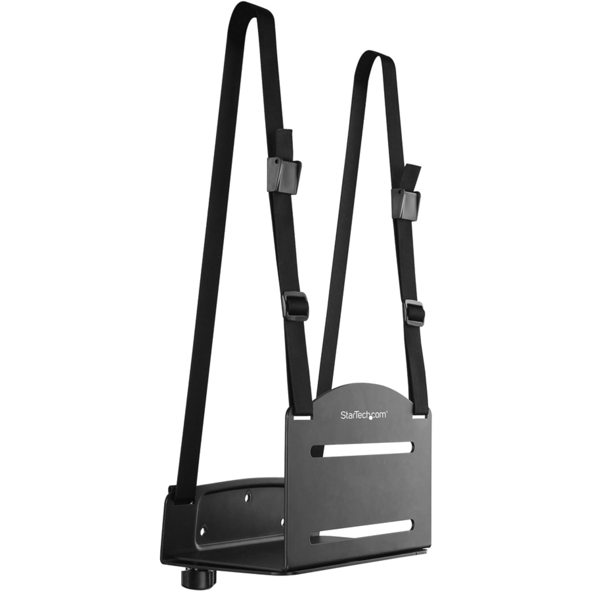 StarTech.com Wall Mount CPU Holder - Adjustable Width 4.8in to 8.3in - Metal - Computer Tower Mounting Bracket for Desktop PC (CPUWALLMNT)