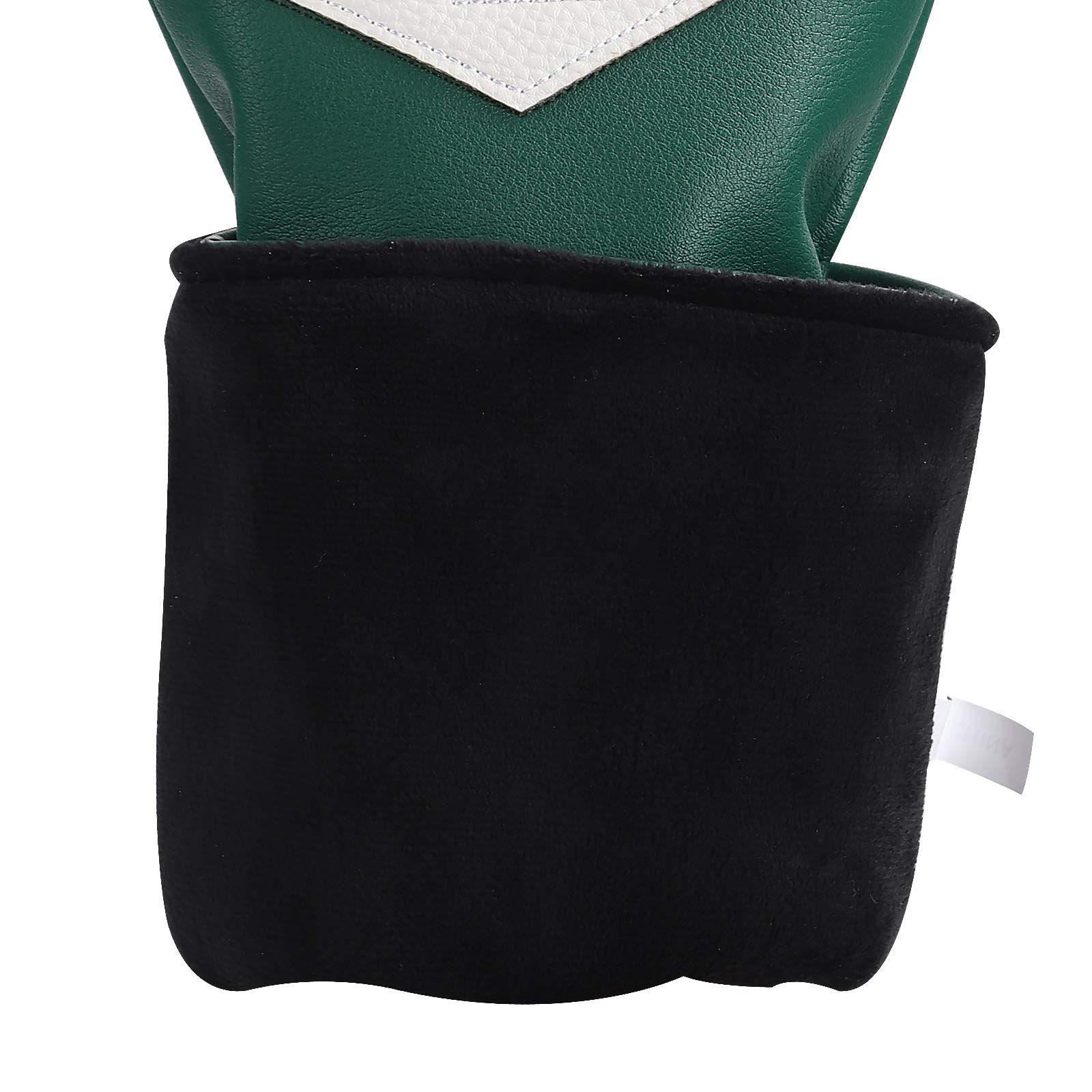 BIG TEETH Driver Fairway Hybrid Headcover Golf Wood Headcovers 460cc Driver Club Head Cover Green1,3,H
