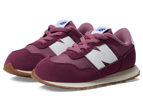 New Balance Kids 237 Bungee Sneaker, DARK EMBER/RAISIN, 6 M Toddler (1-4 Years)