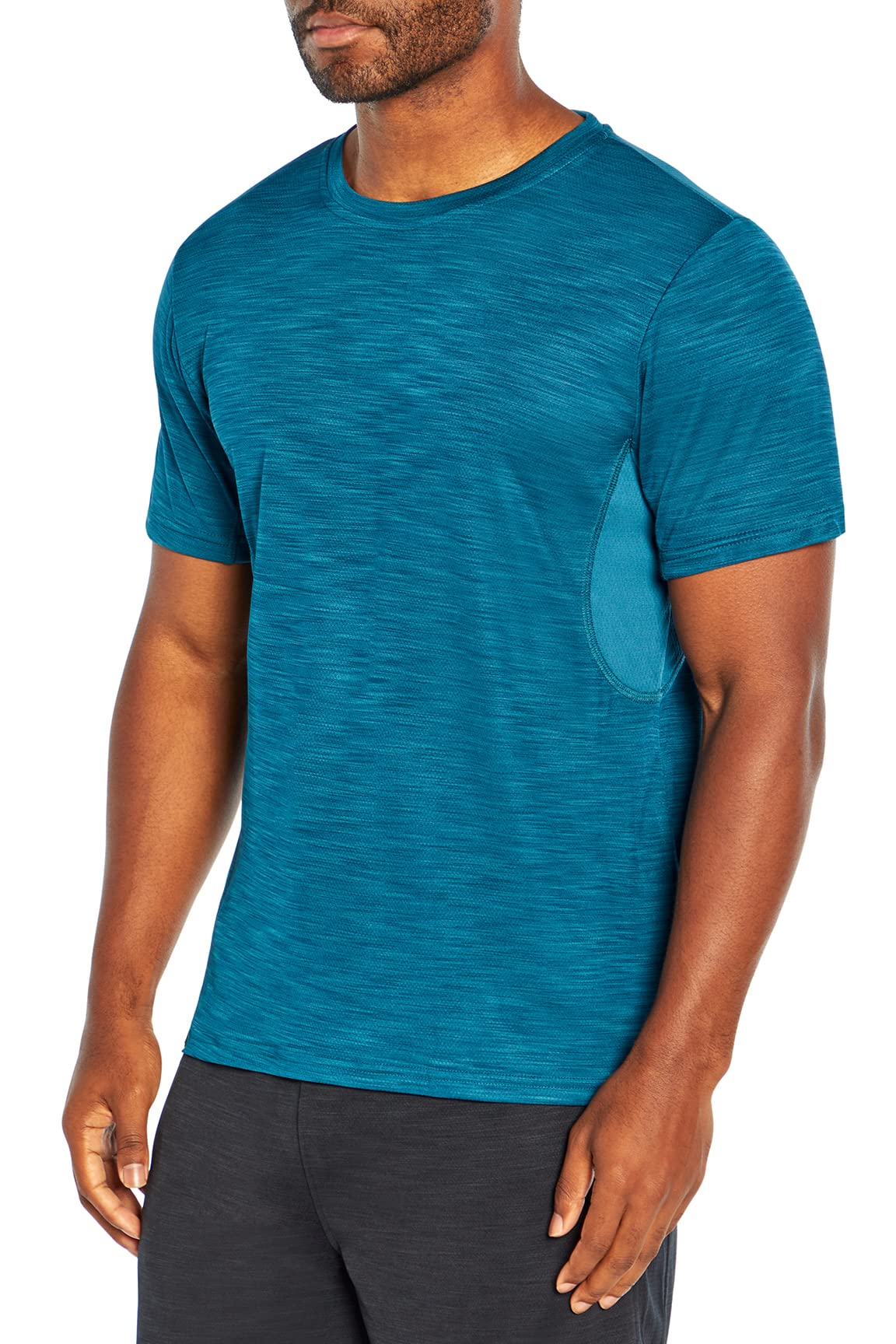 Balance Collection Men's Aero Short Sleeve T-Shirt, Heather Black, Large